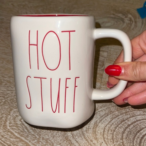 Rae Dunn | Other | Rae Dunn Hot Stuff Mug Red White | Poshmark